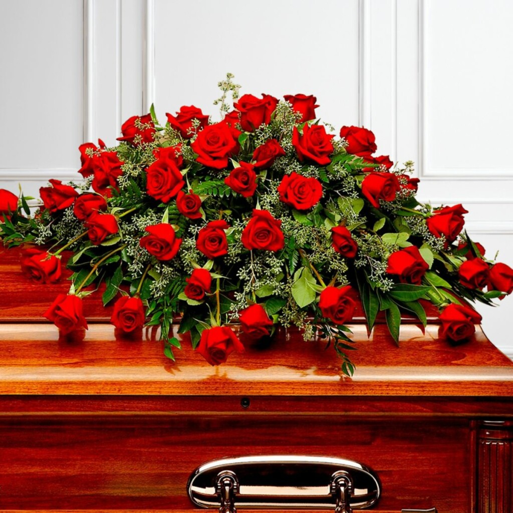 Red Rose Casket Spray – Brown’s The Florist BD Canada